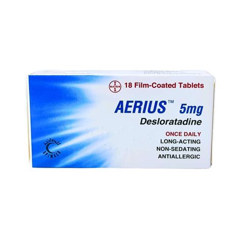 Aerius 5mg Tablets 18s Rakiza