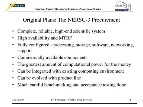 ppt evolution of the nersc sp system nersc user services powerpoint