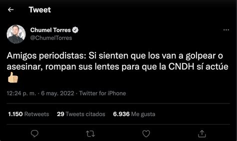 Chumel Torres Irónico Dice A Periodistas Cómo Recibir Protección