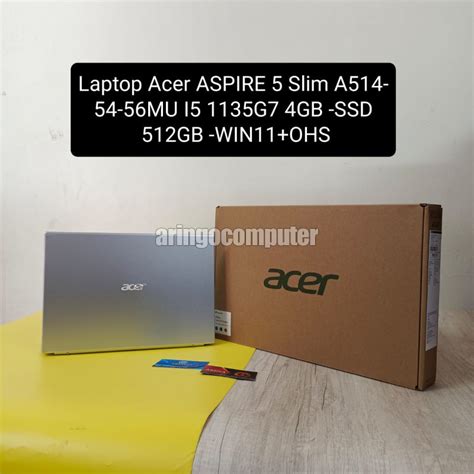 Jual Laptop Acer Aspire Slim A Mu I G Gb Ssd Gb Win Ohs Shopee Indonesia