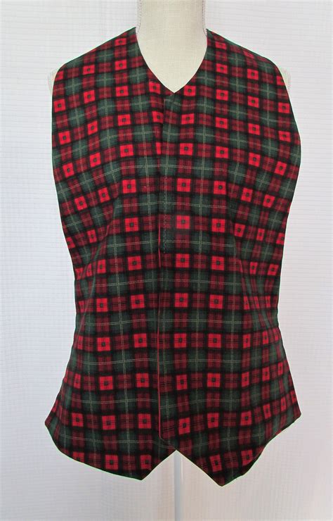 Adult Plaid Bib Adult Dining Vest Unisex Adult Bib X Long Adult Bib
