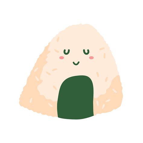 Japanese Food Onigiri 22263707 Vector Art At Vecteezy