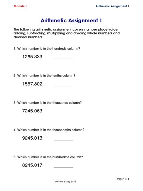 Easa Module 1 Assignment Pdf Arithmetic Numbers