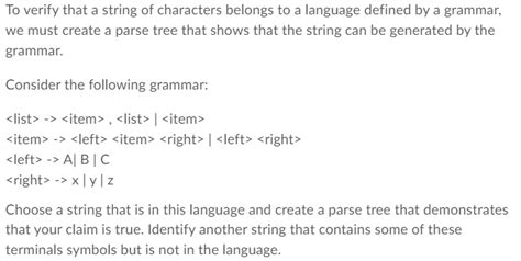 Solved To Verify That A String Of Characters Belongs To A Chegg Com