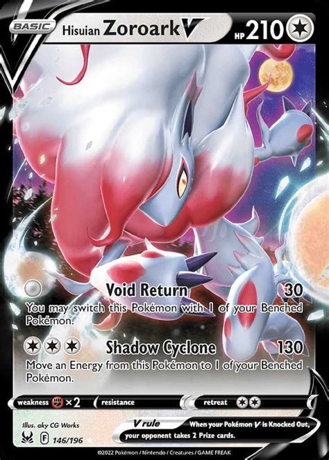 Hisuian Zoroark V Pokemoncard