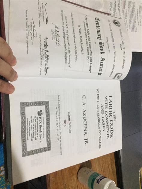The Labor Code With Comments And Cases Volume I By Cesario Azucena Labor Standards 8th Edition