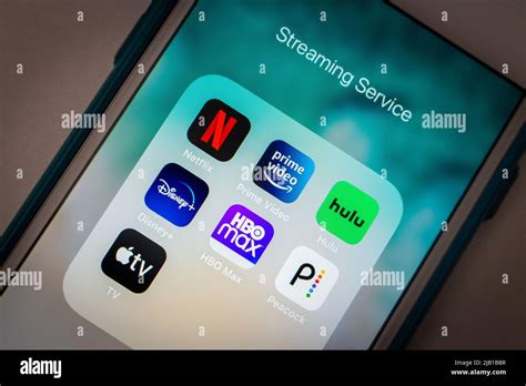 Kumamoto Japan Feb 15 2021 Popular Streaming Service Icons