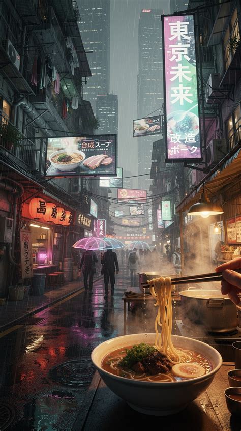 Free Cyberpunk Noodle Alley Image Cyberpunk Ramen Noodles