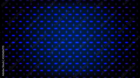 Abstract Dark Blue Grid Pattern Design Background Light Glow Led Striped Grid Pattern Blue