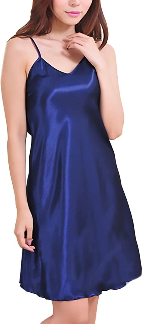 HaiDean Camisón De Mujer Verano Sin Mangas V Cuello Tirantes Camisones Modernas Casual Color