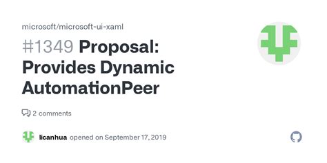 Proposal Provides Dynamic Automationpeer · Issue 1349 · Microsoft