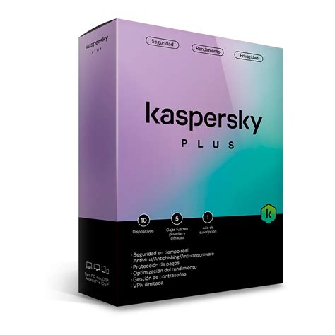 Antivirus Kaspersky Plus Licencia 1 Año 10 Dispositivos Pc Macos Ios Y Android Office Depot Mexico