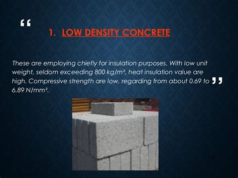 Lightweight And Heavyweight Concrete