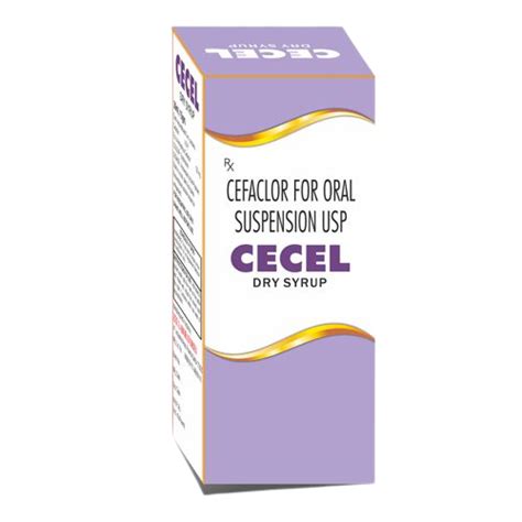 Cecel Infection Dry Syrup 125 Mg Price From Rs6930unit Onwards