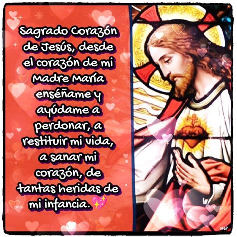 Sagrado Corazón De Jesús Desde El Corazón De Mi Madre María Enséñame Y