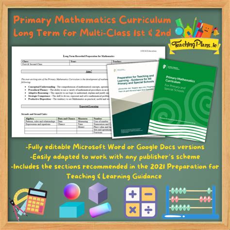 Primary Mathematics Curriculum Teaching Plans Ireland