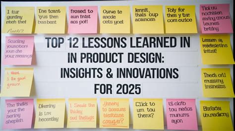 Top 12 Lessons Learned In Product Design Insights And Innovations For