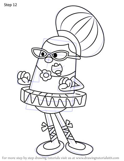 How To Draw Madame Zabinga From Wow Wow Wubbzy Wow Wow Wubbzy Step By Step