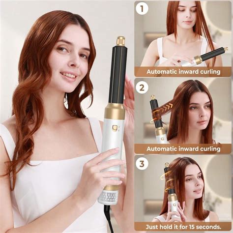 Ukliss 5 In 1 Multi Function Hot Air Brush Automatic Curler Hair