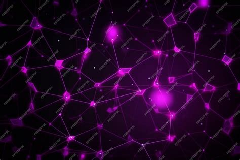 Premium Photo Abstract Network Connections With Nodes And Linesxa