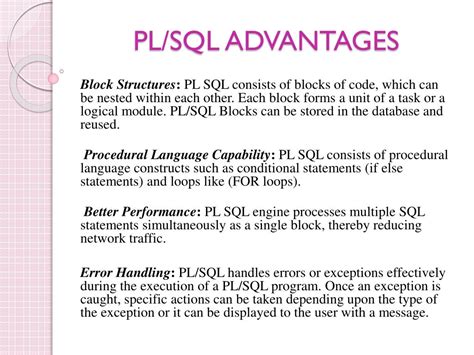 ppt pl sql powerpoint presentation free download id 3504514