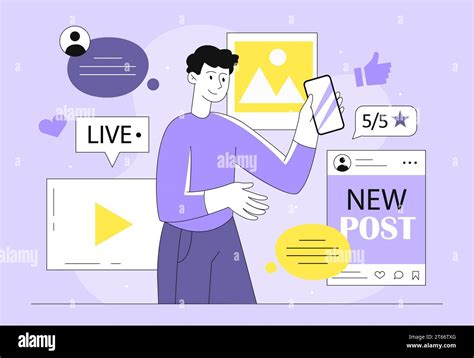 recommendation social networks vector line concept stock vector image