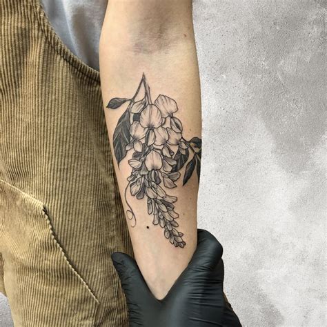 Wisteria Flower Tattoo