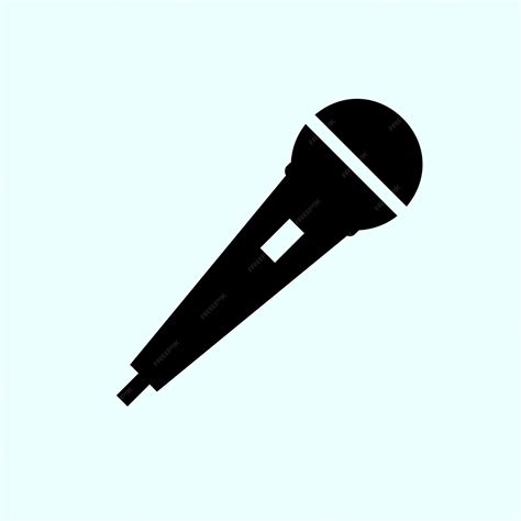 Microphone Icône Vecteur Enregistreur Vocal Interview Karaoké Prise