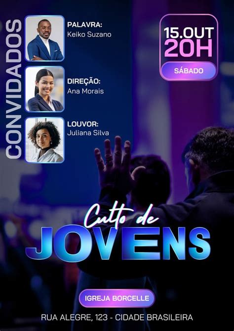 Modelos De Culto De Jovens Customizáveis E Grátis