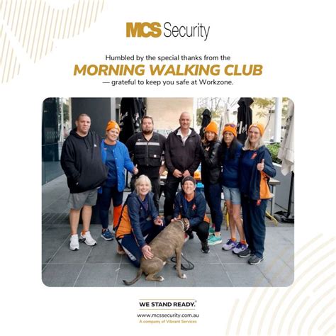 Mcs Security On Linkedin Mcssecurity Morningwalkingclub Workzone Security Vibrant