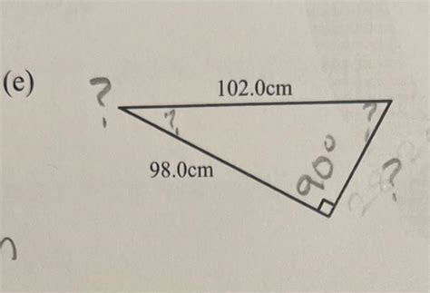 Solved Can You Please Help Me Find The Missing Sides And Chegg