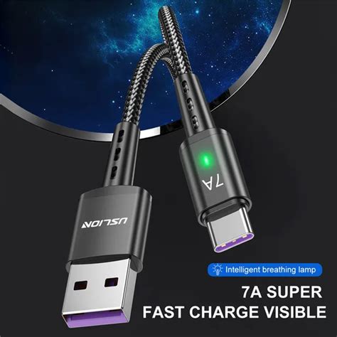 삼성usb케이블 Uslion 고속 Usb C 타입 케이블 고속 충전 데이터 코드 와이어 Hotdeal