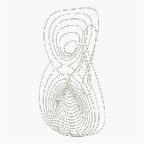 Lorenz Strange Attractor D Model Obj Free D
