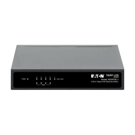 5 Port Unmanaged Desktop Ethernet Switch Poe 65w Metal Housing Eaton