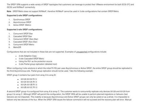 Supported Srdf Topologies Implementing Dell Srdf Sra With Vmware Srm