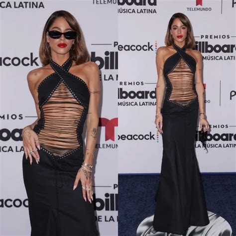 Look De Tini Stoessel En La Alfombra Azul De Los Premios Billboard