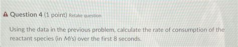 Question 4 1 ﻿point ﻿retake Questionusing The Data