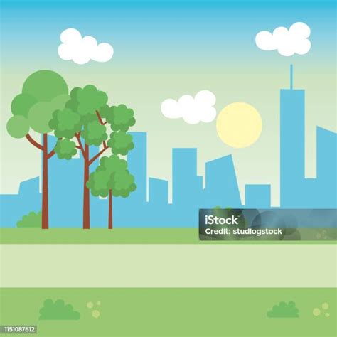 景觀公園場景圖示向量圖形及更多休閒活動 主題圖片 休閒活動 主題 全景 公園 人造空間 Istock