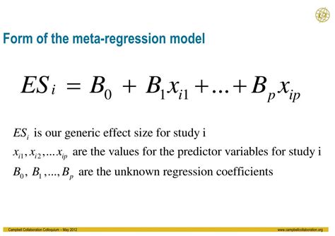 Ppt Moderator Analyses Categorical Models And Meta Regression