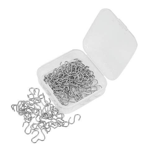 Mini S Hooks 150 Pieces Metal Black And White Hardware Hooks