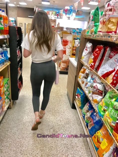 Cute Teen Shopping For Holidays Candid Teens
