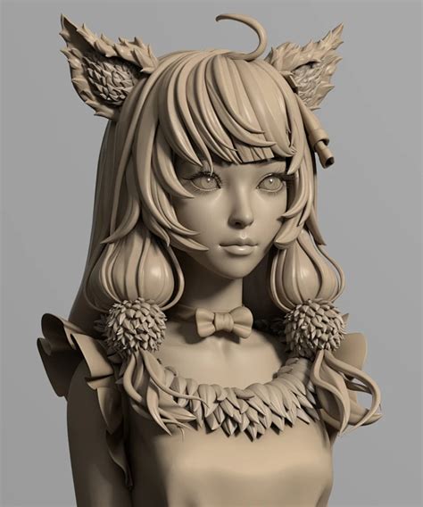 Cat Girl模型 角色人物生物 作品模型 Cg模型网 花瓣网