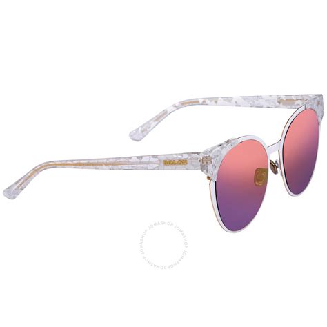 Bolon Paris Purple Round Cat Eye Ladies Sunglasses Bl6021 B90 56