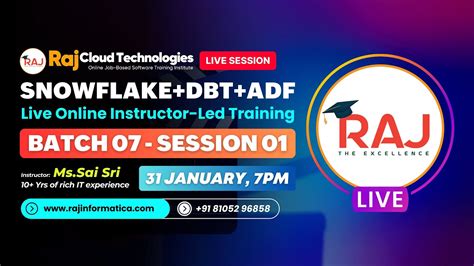 Snowflake DBT ADF Session 1 Batch 7 By SaiSri From Raj Cloud