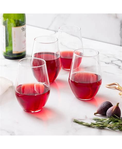 Luminarc Drinking Stemless Wine Glasses Mercari