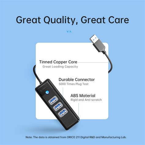 Orico 3 Port Usb A 30 Hub With Rj45 1000m Port Orico Pw3ur U3 015