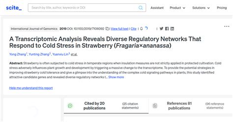 A Transcriptomic Analysis Reveals Diverse Regulatory Networks That