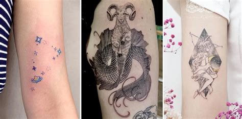 Tatouage signe astrologique capricorne 30 idées et inspirations