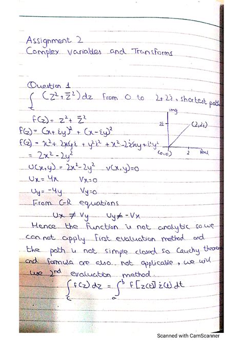 solution compex integration asignment questions complex variables and