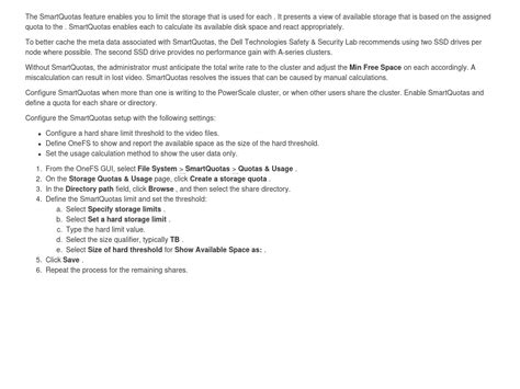 Configuring Smartquotas Recommended Configuration Best Practices—hanwha Vision Wisenet Wave